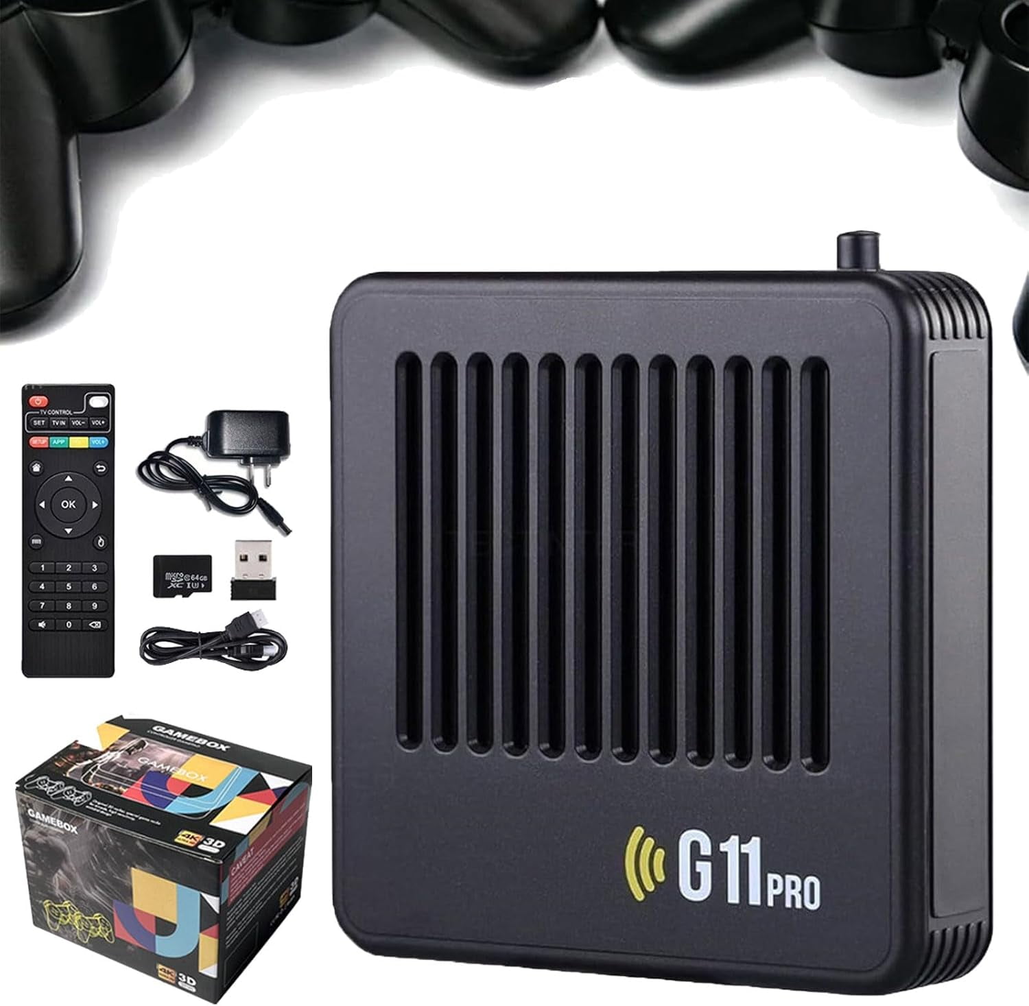 Retrowave G11 Pro, Retrowave G11 Pro Game Box, [4K + 256GB] with 2.4G ...