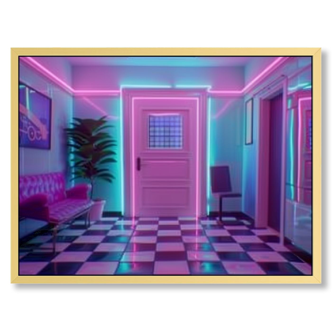 Retrowave Retro Poster for Room Decor Art Wall Print Wallpaper for ...