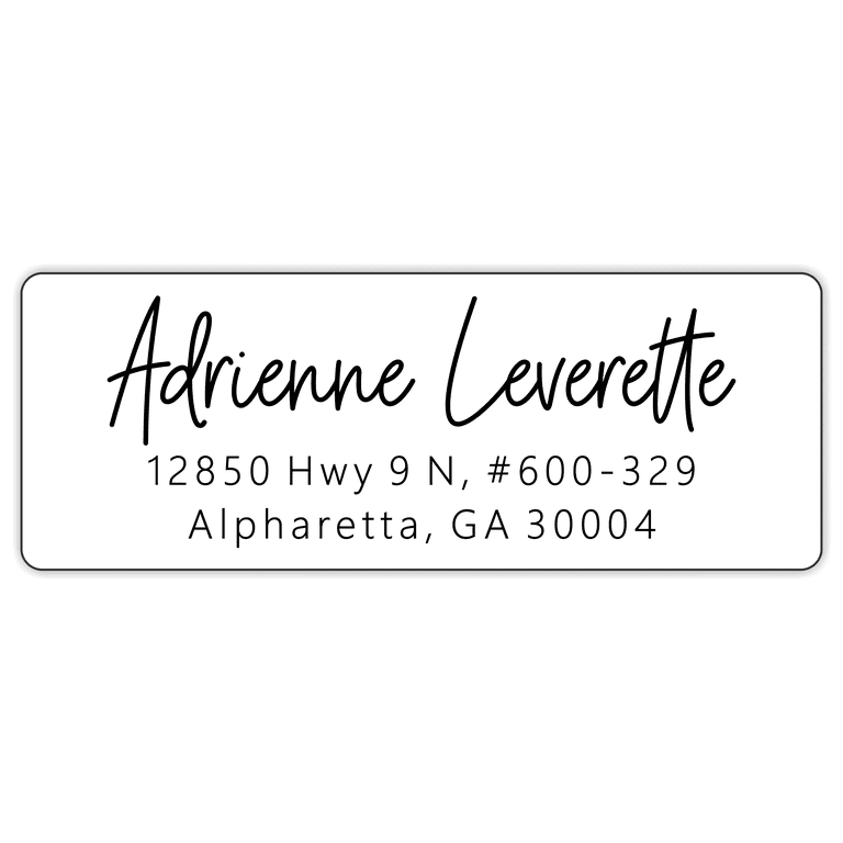Wedding Address Label Fonts Personalized Return Address Labels