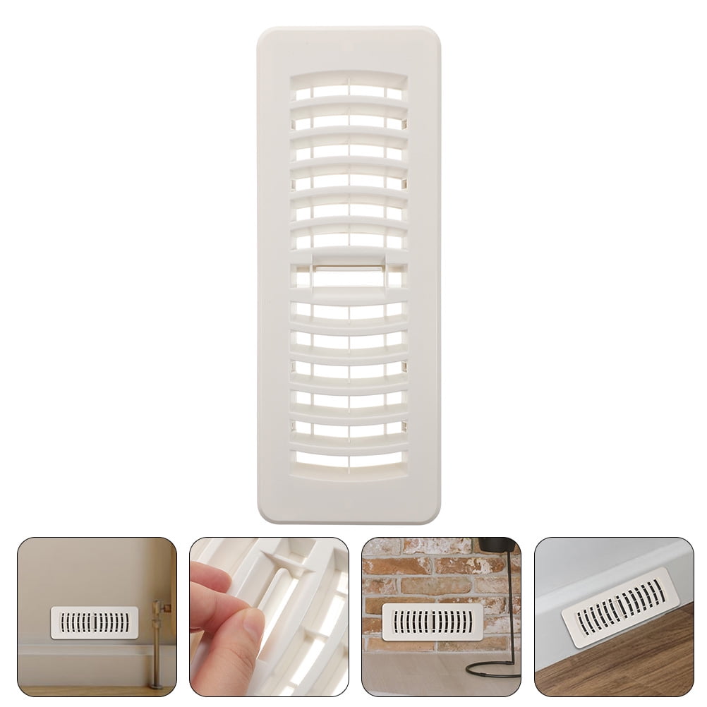 Amosfun Floor Return Air Grille Air Vent Cover White Plastic 1Pcs ...
