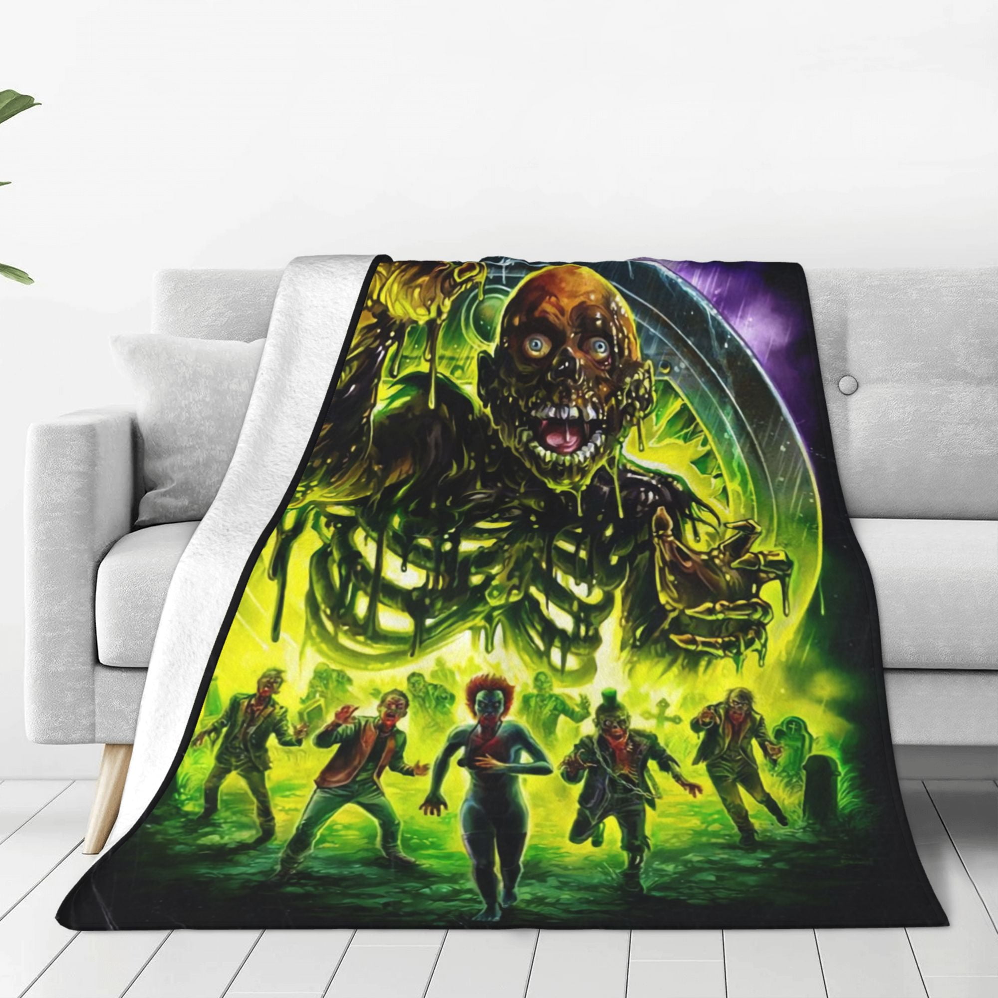 Return Of The Living Dead Horror Movie Throw Blanket Cozy Warm Flannel ...