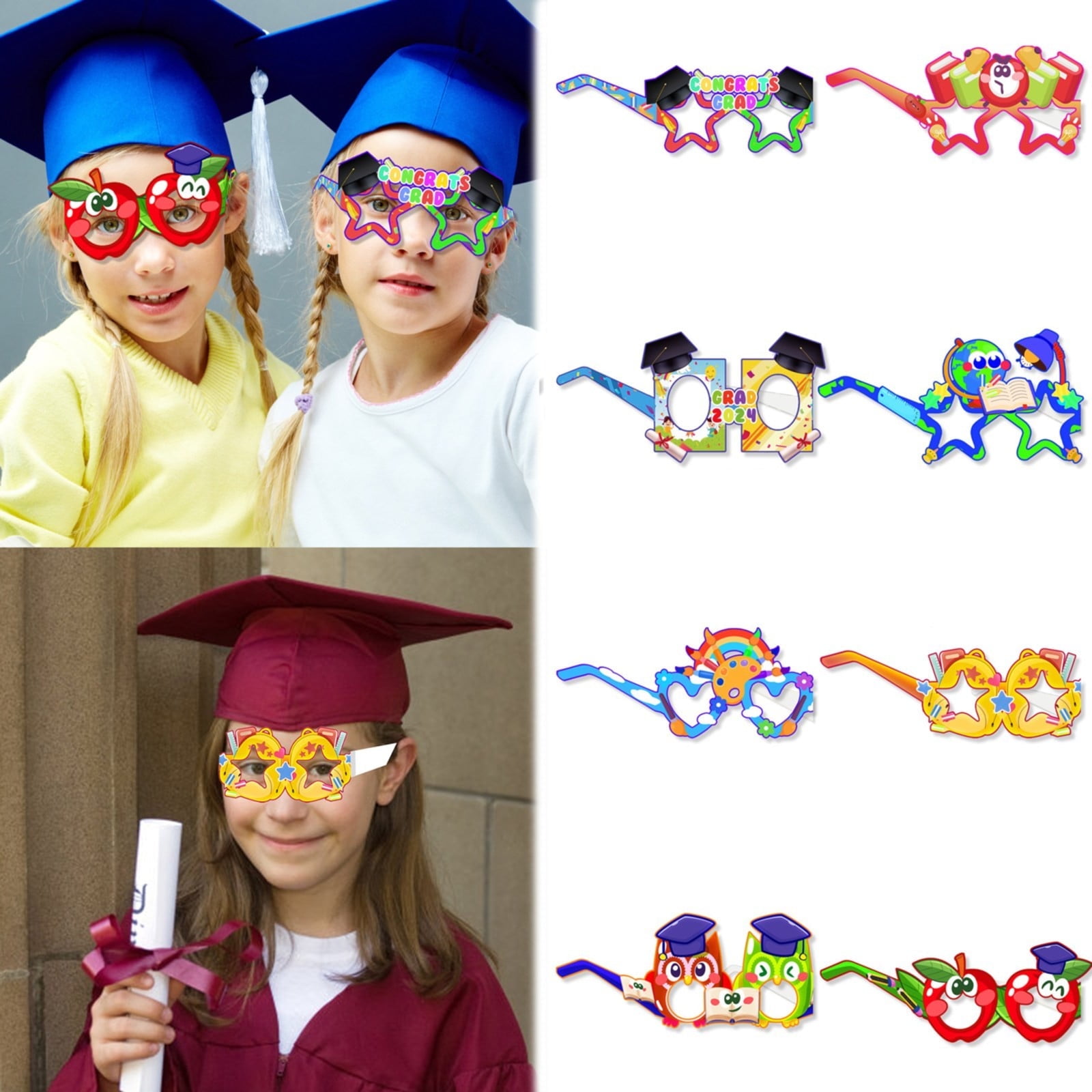 Return Pallets!Kindergarten Graduation Paper Glasses - Photo Booth ...