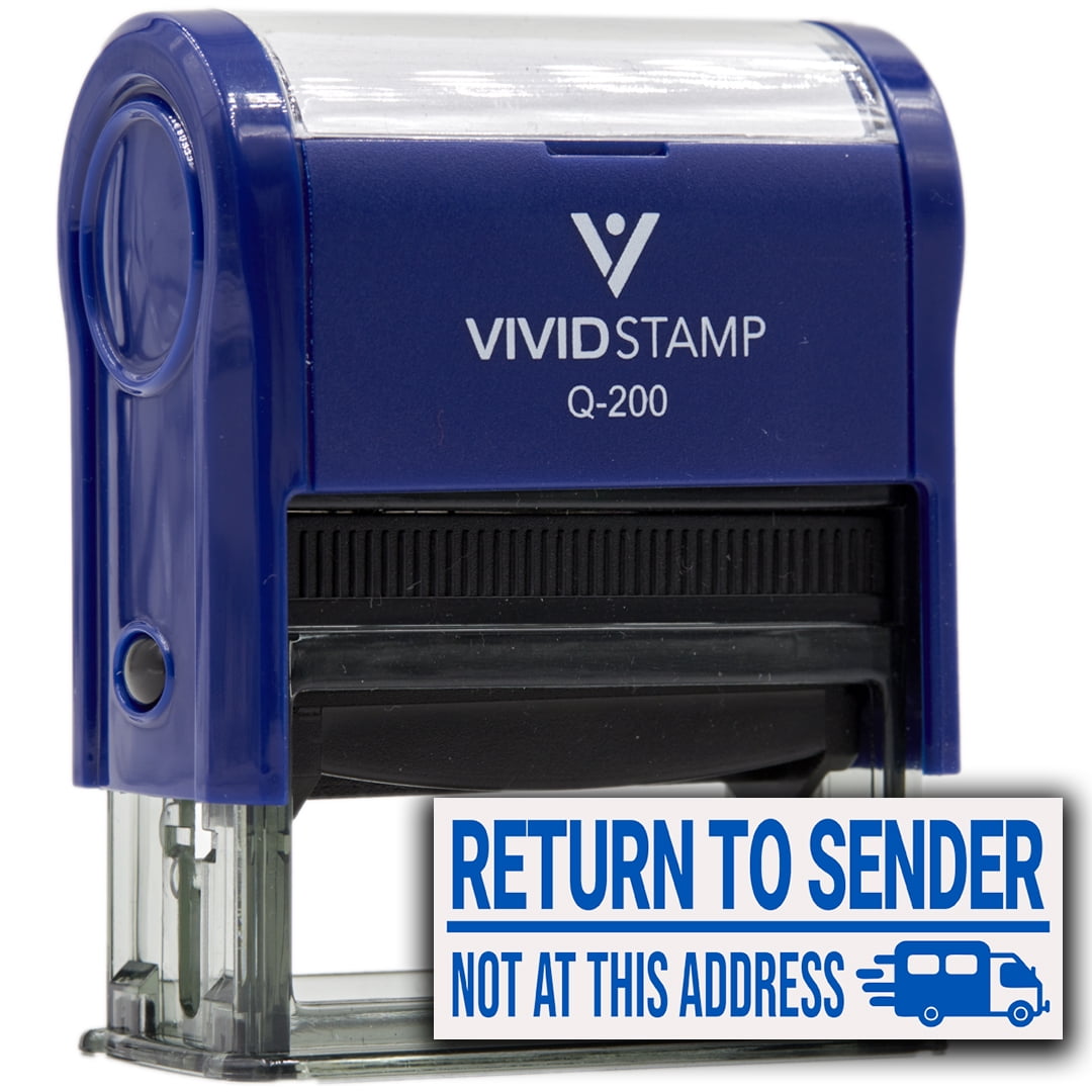 Return To Sender Not At This Address (Mail Van) Self Inking Rubber ...