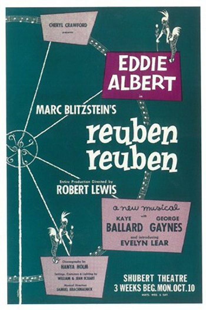 Reuben Reuben (Broadway) Movie Poster (11 x 17) - Walmart.com