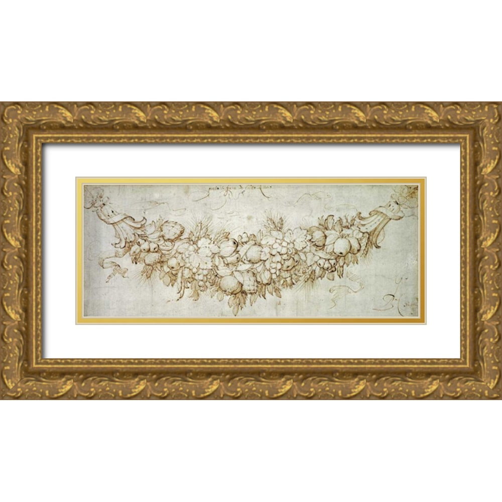 Reubens, Peter Paul 18x10 Gold Ornate Wood Framed with Double Matting Museum Art Print Titled ...