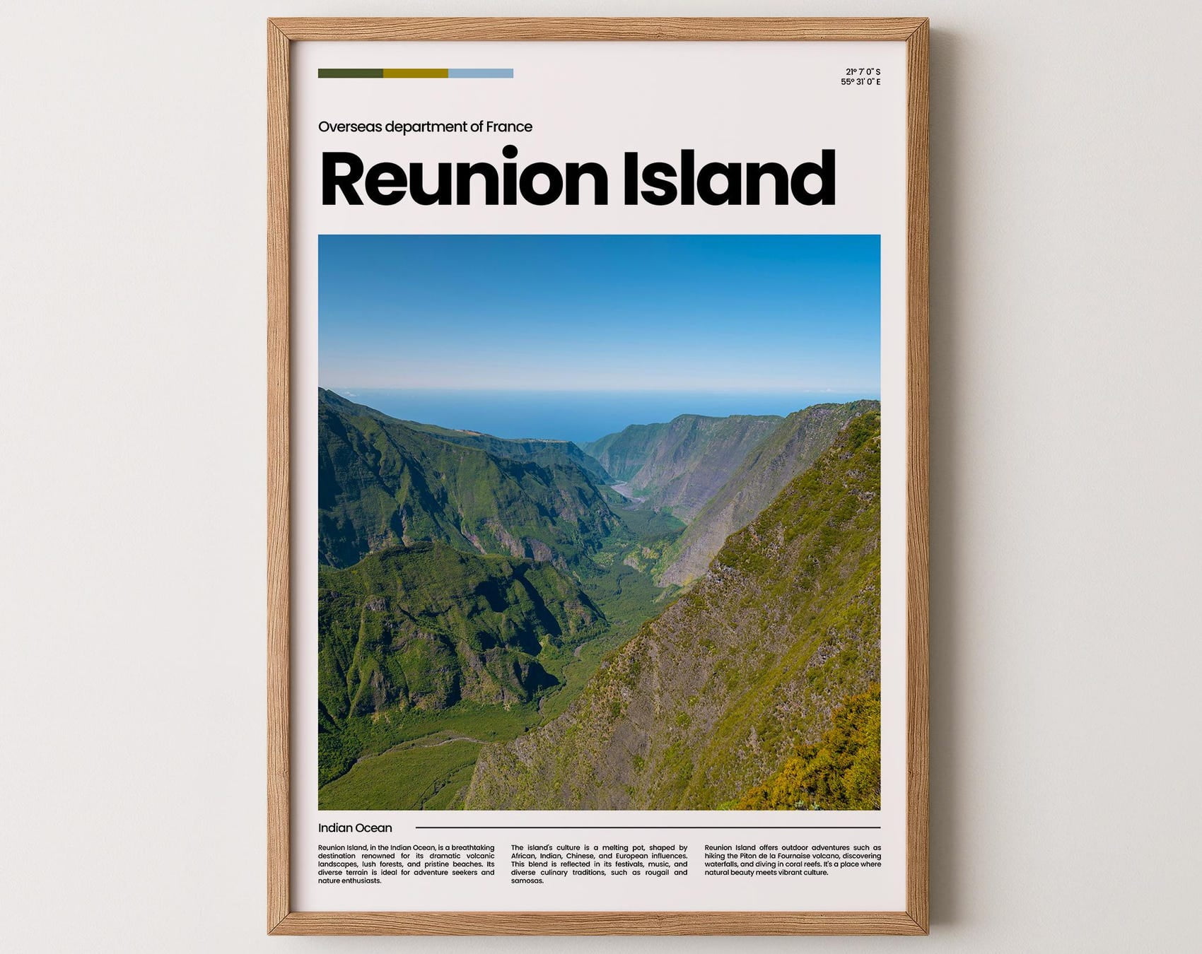 Reunion Island Poster, Reunion Island Print, Reunion Island Photo ...