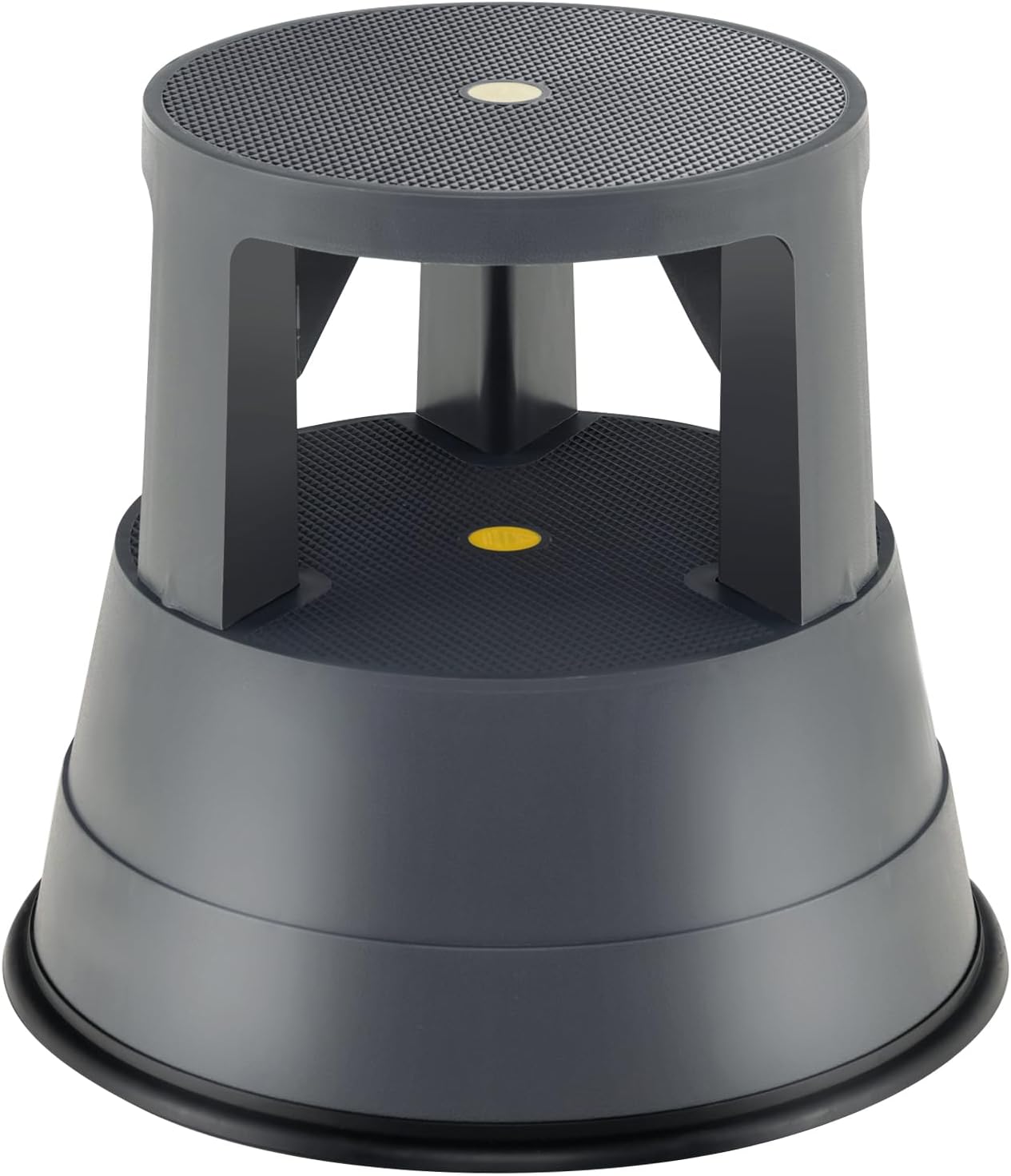 ReunionG Rolling Step Stool Holds up to 350 lbs, Round Kick Stool w/Non ...