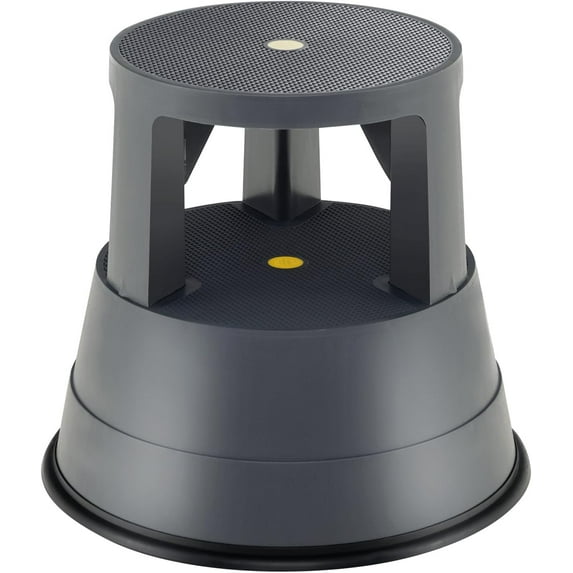 ReunionG Rolling Step Stool Holds up to 350 lbs, Round Kick Stool w/Non ...