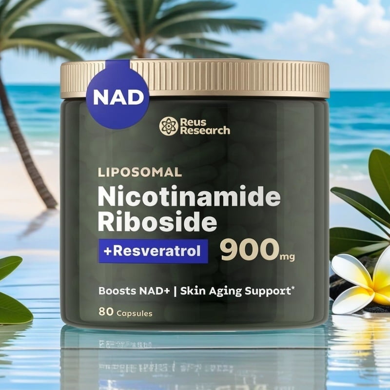 Reus Research NAD+ NicotinamideRiboside900 mg- 80 Count - Walmart.com