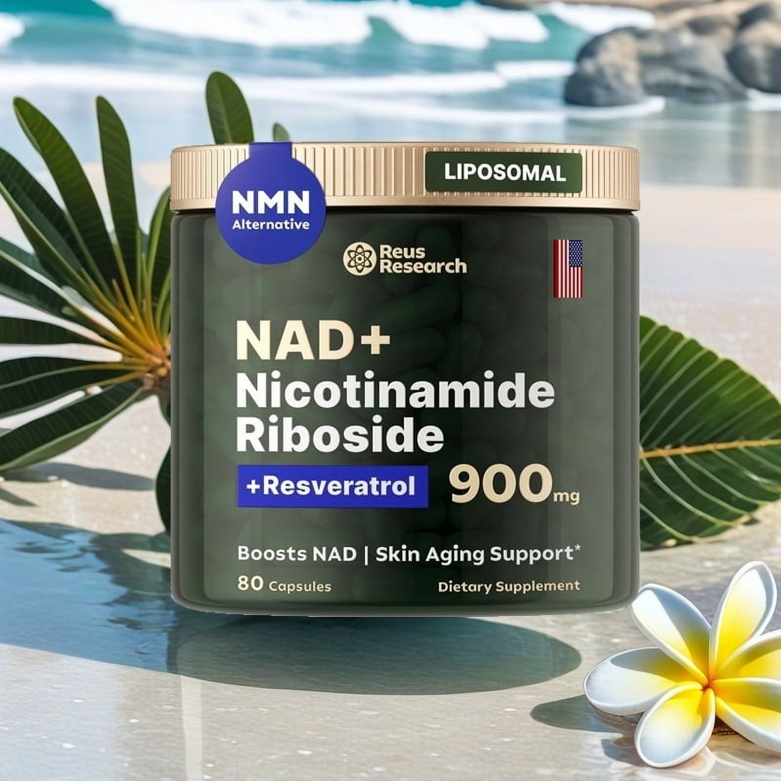 Reus Research NR 900mg - NAD+ (80 Caps) - Walmart.com