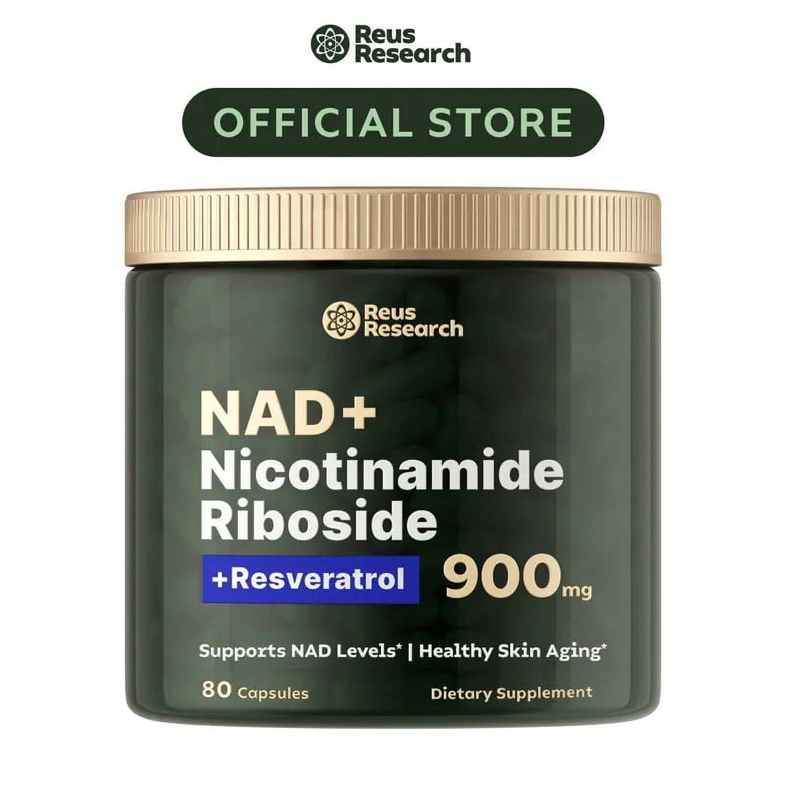 Reus-Research NR 900mg - NAD+ (80 Caps) - Walmart.com
