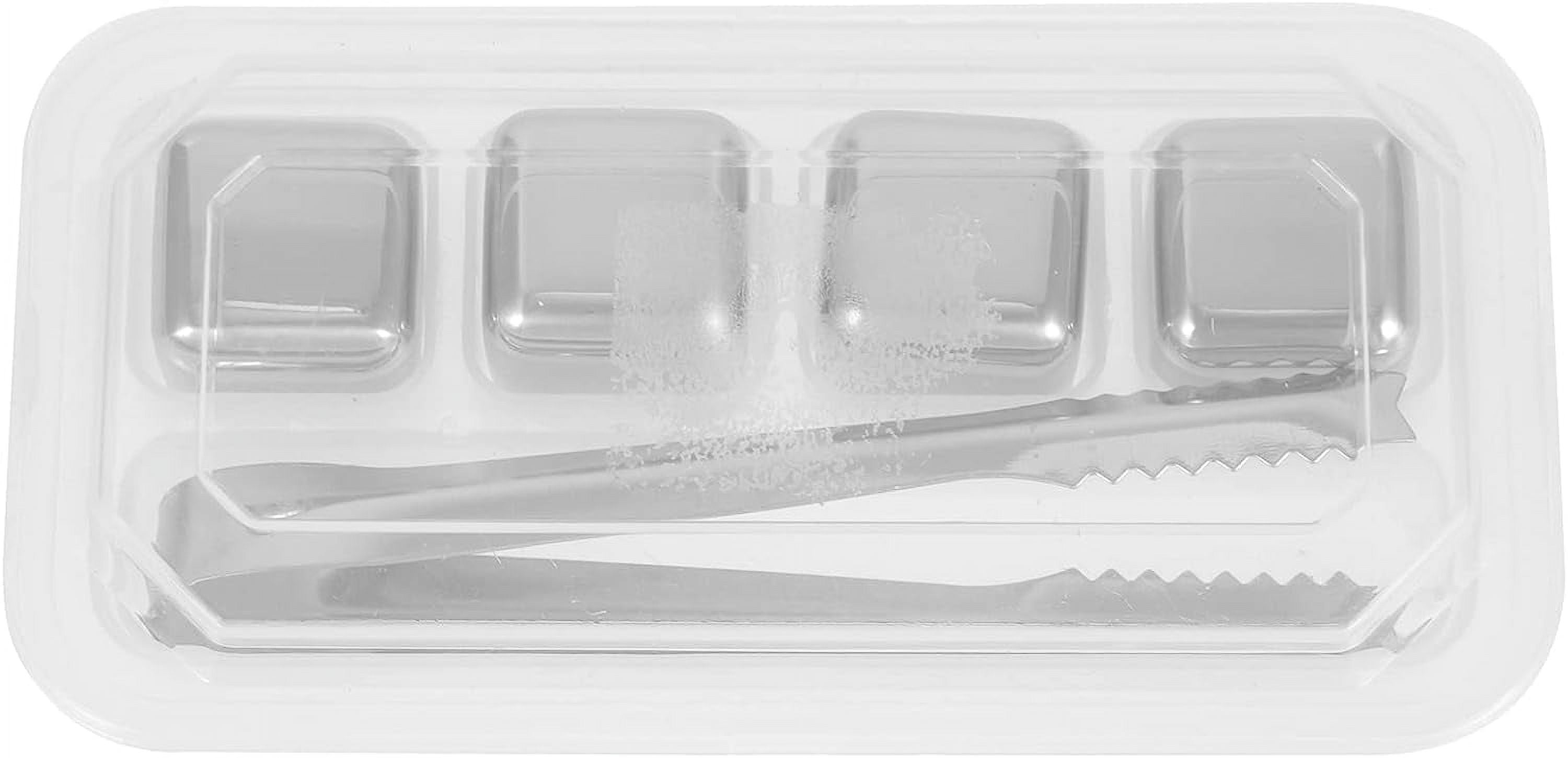 Reusable 1 Set of Stainless Steel Ice Cube Portable Cooling Ice Cube ...