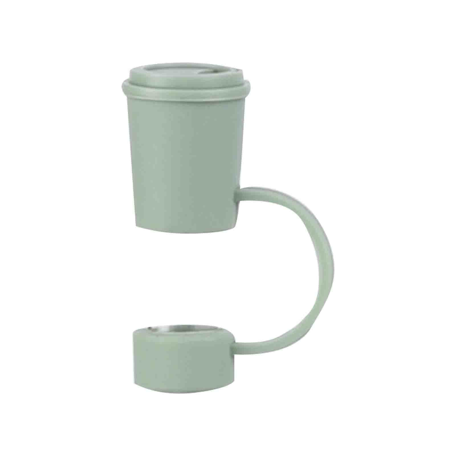 Reusable 8 Silicone Straw Dust Proof Plug Simple And Cute Milk Tea ...