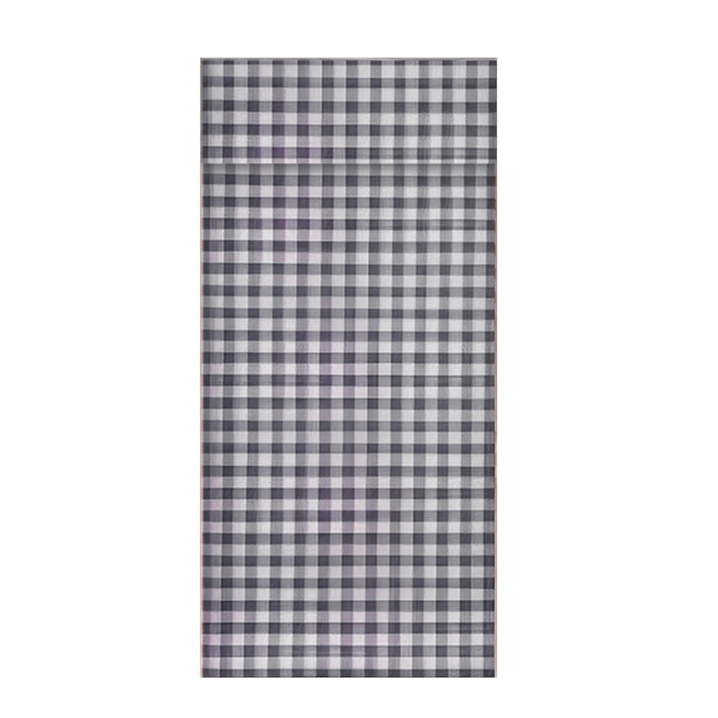 Reusable Adhesive Door Curtain Classical Checkered Pattern Barrier ...