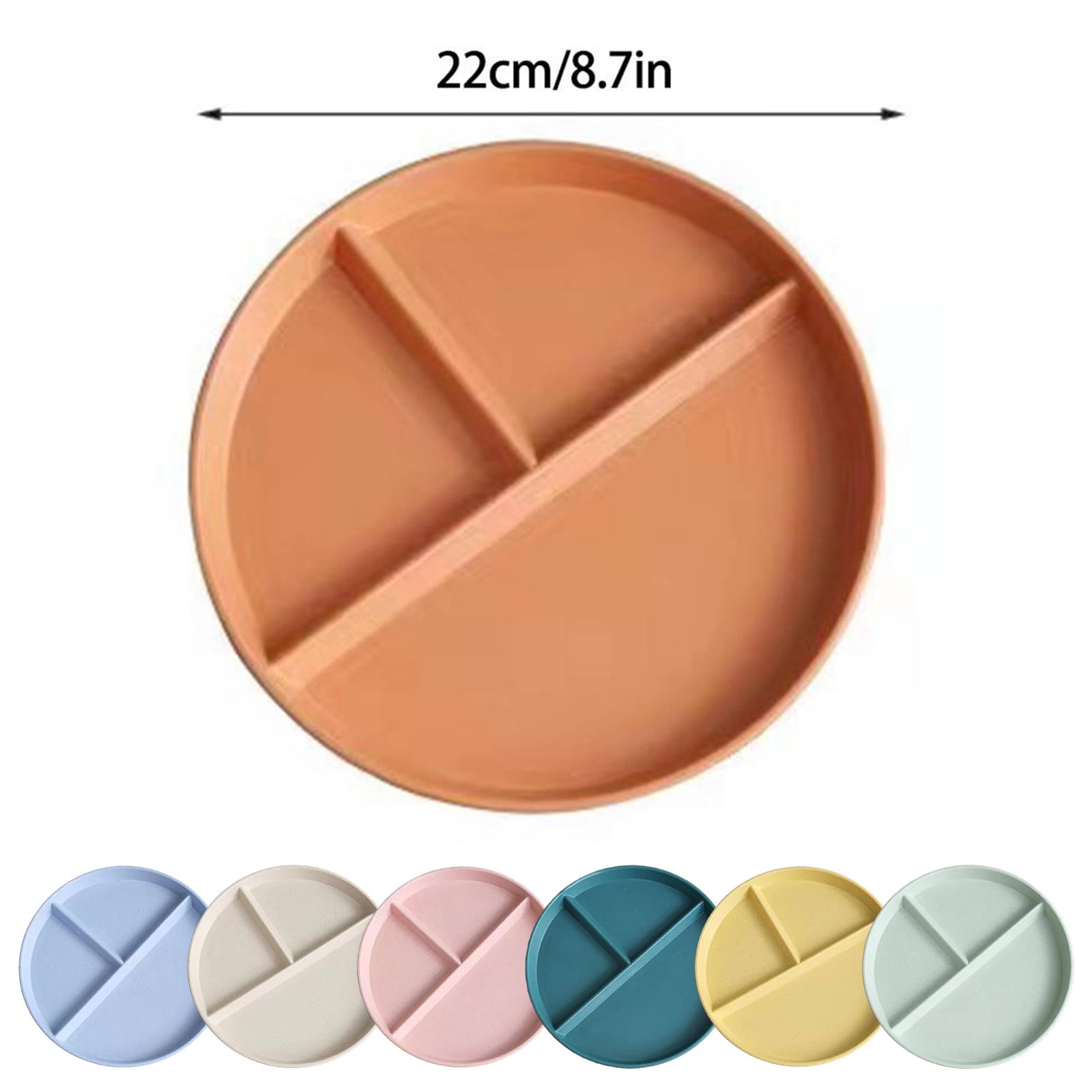 Reusable Adult & Kids Divided Dinnerware Set, Bariatric-Friendly ...