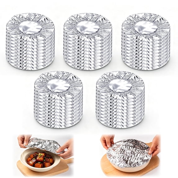 Reusable Aluminum Foil Food Cover, Heat-Insulating, Freshness ...