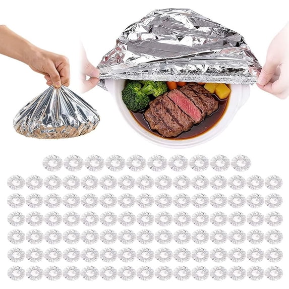 Reusable Aluminum Foil Food Covers, 2026 New Aluminum Foil Covers for ...