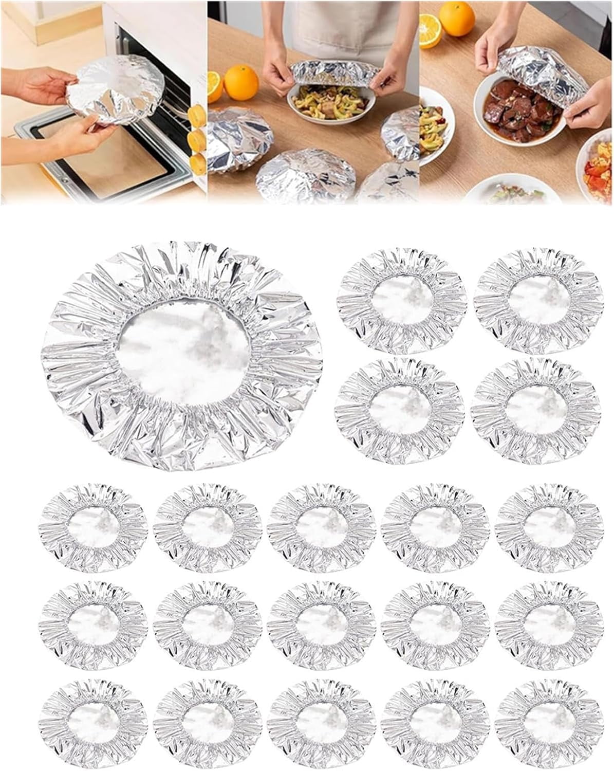 Reusable Aluminum Foil Insulation Cover for Kitchen,Fresh-Keeping Food ...