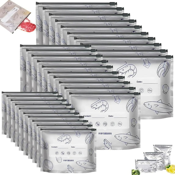 Reusable Aluminum Foil Sealable Storage Bags, 2026 New Resealable ...