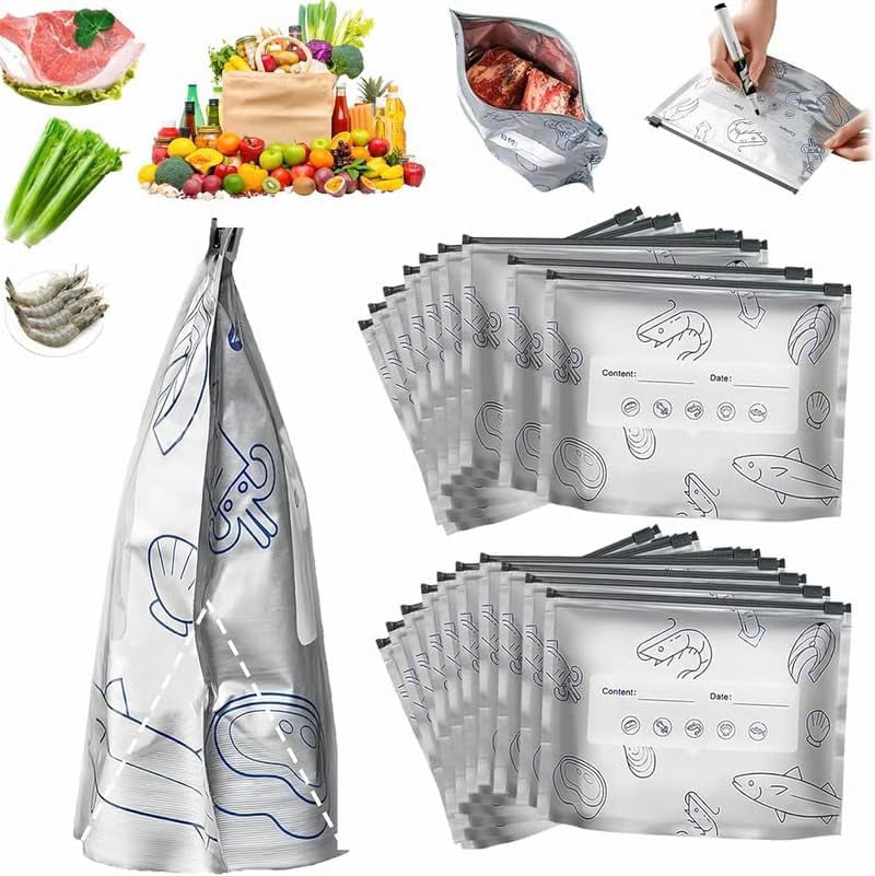 Reusable Aluminum Foil Sealable Storage Bags, 2026 New Resealable ...