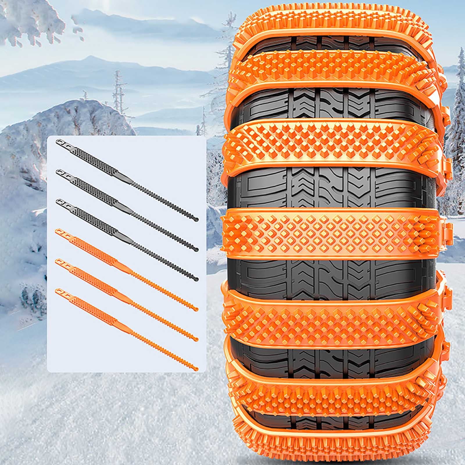 Reusable Anti Snow Chains of Car, Anti Skid Tire Chains, 2024 Universal ...