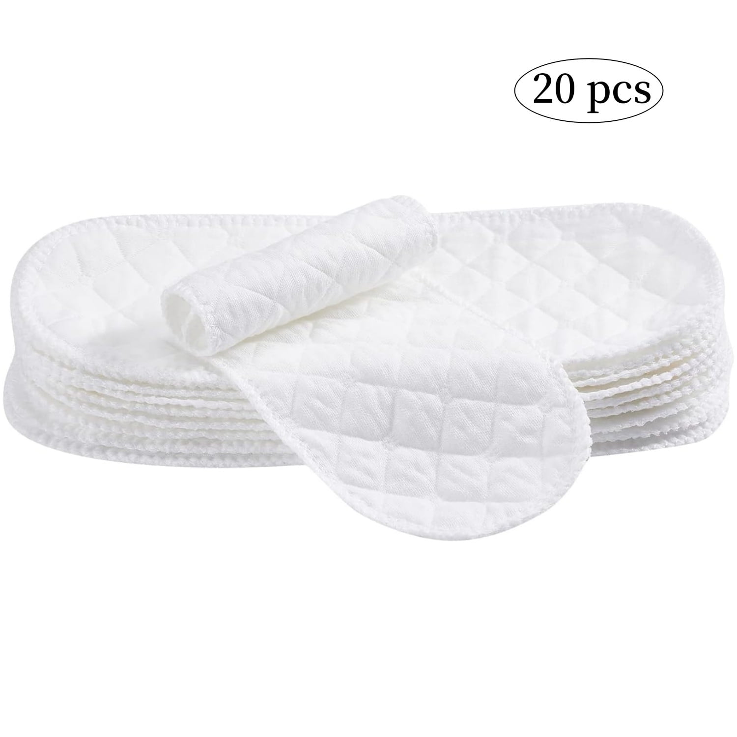 Reusable Baby Diaper Inserts,Soft Baby Cloth Diaper,3 Layers 20 Pack ...