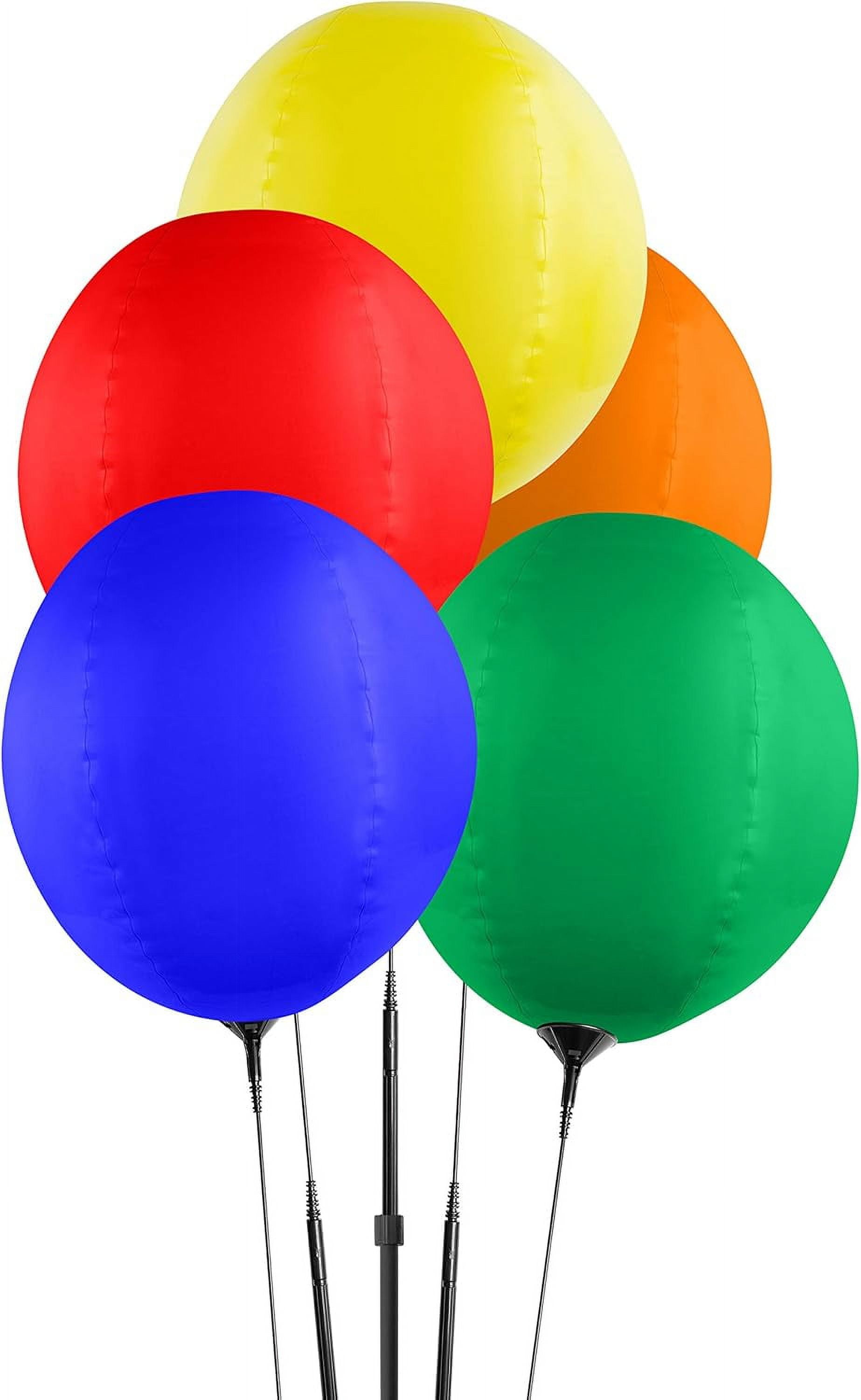 Reusable Balloon Cluster Kit with Ground Spike and Pole, Car Dealership ...