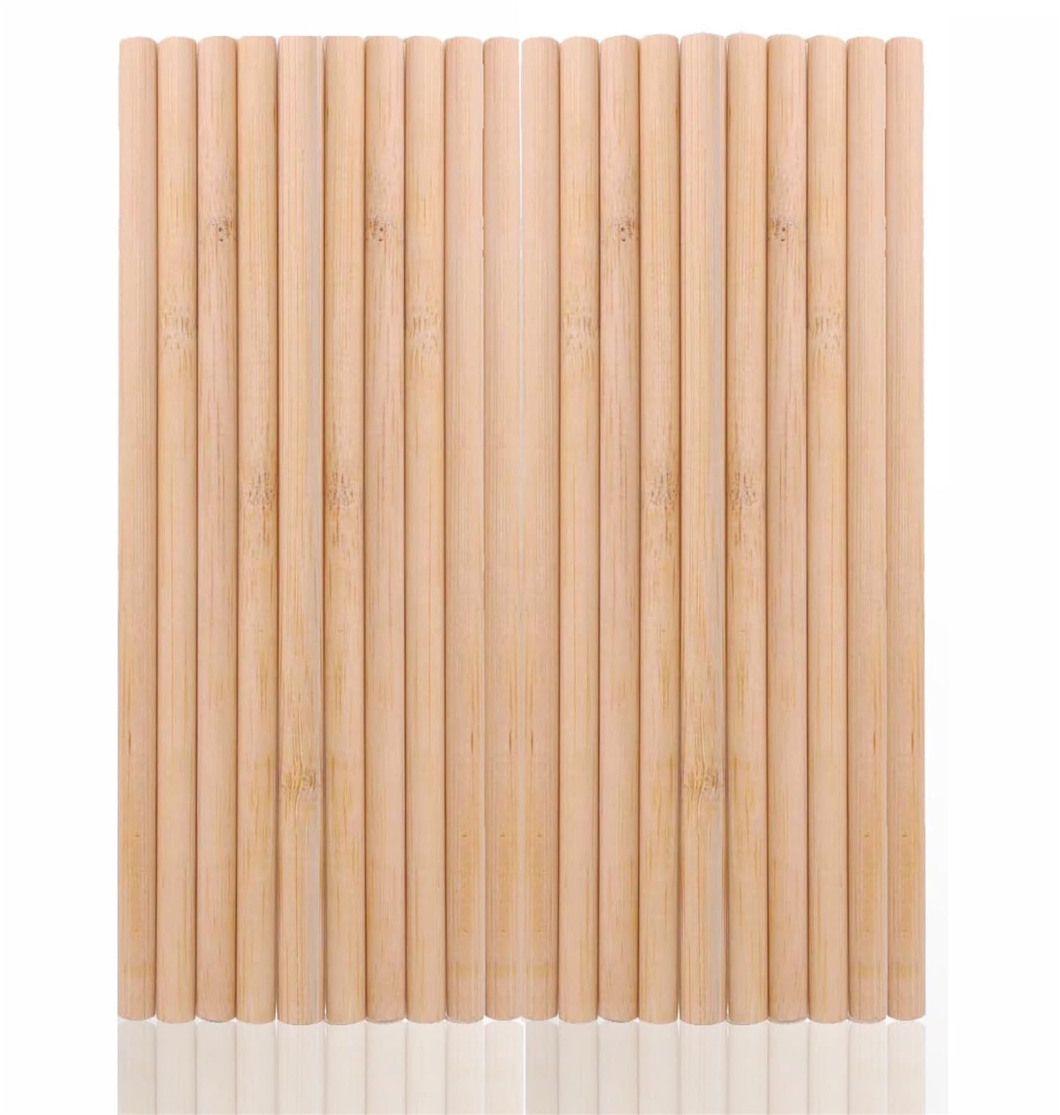 Reusable Bamboo Drinking Straws,Happon 20 Pcs Eco-Friendly Natural ...