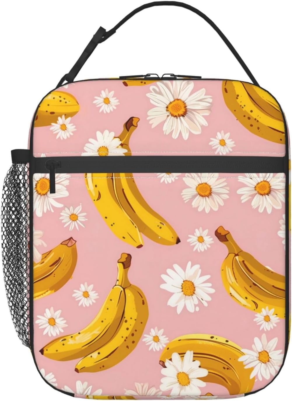 Reusable Banana and Daisy Lunch Box for Women Adult Insulated Fruit and ...