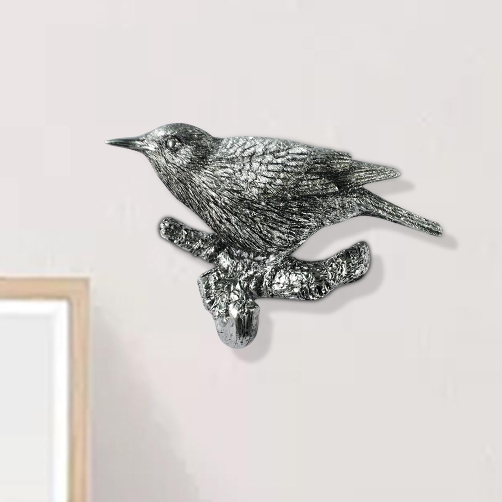 Reusable Birds on A Branch Hanger Storage Hanging Wall Decoration ...