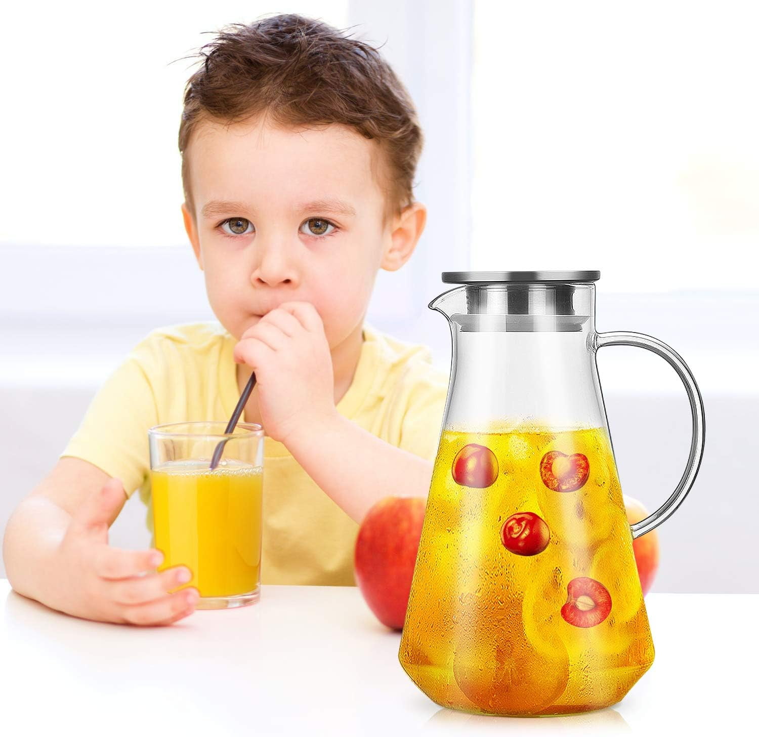 Reusable Boba Tea Cups, 1.5L High Protein Drink Container, Non-drip ...