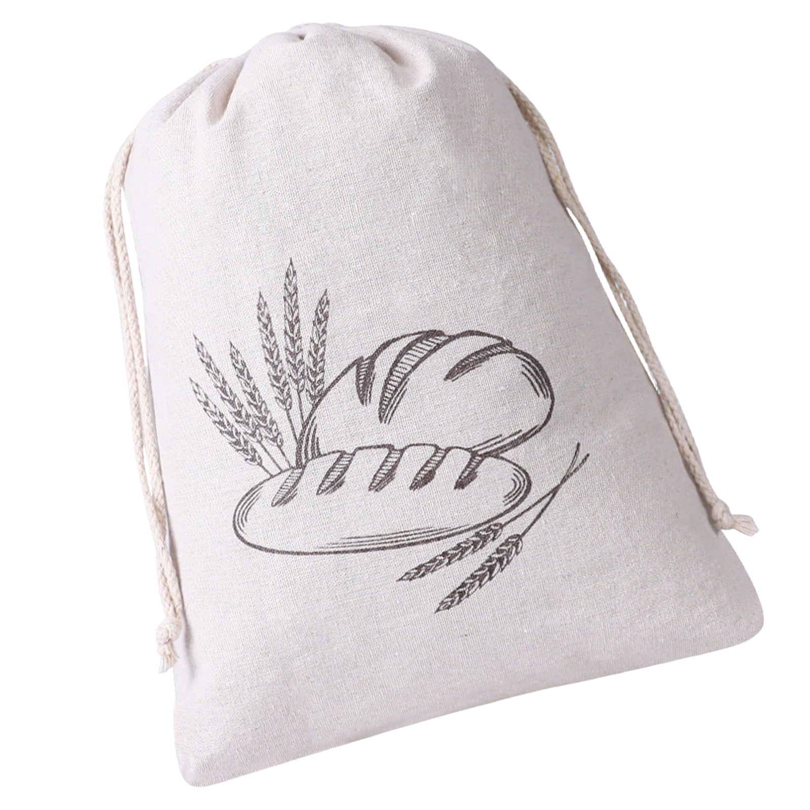 Reusable Bread Bag Cotton with Lining Multiuse Drawstring Closures Keep ...