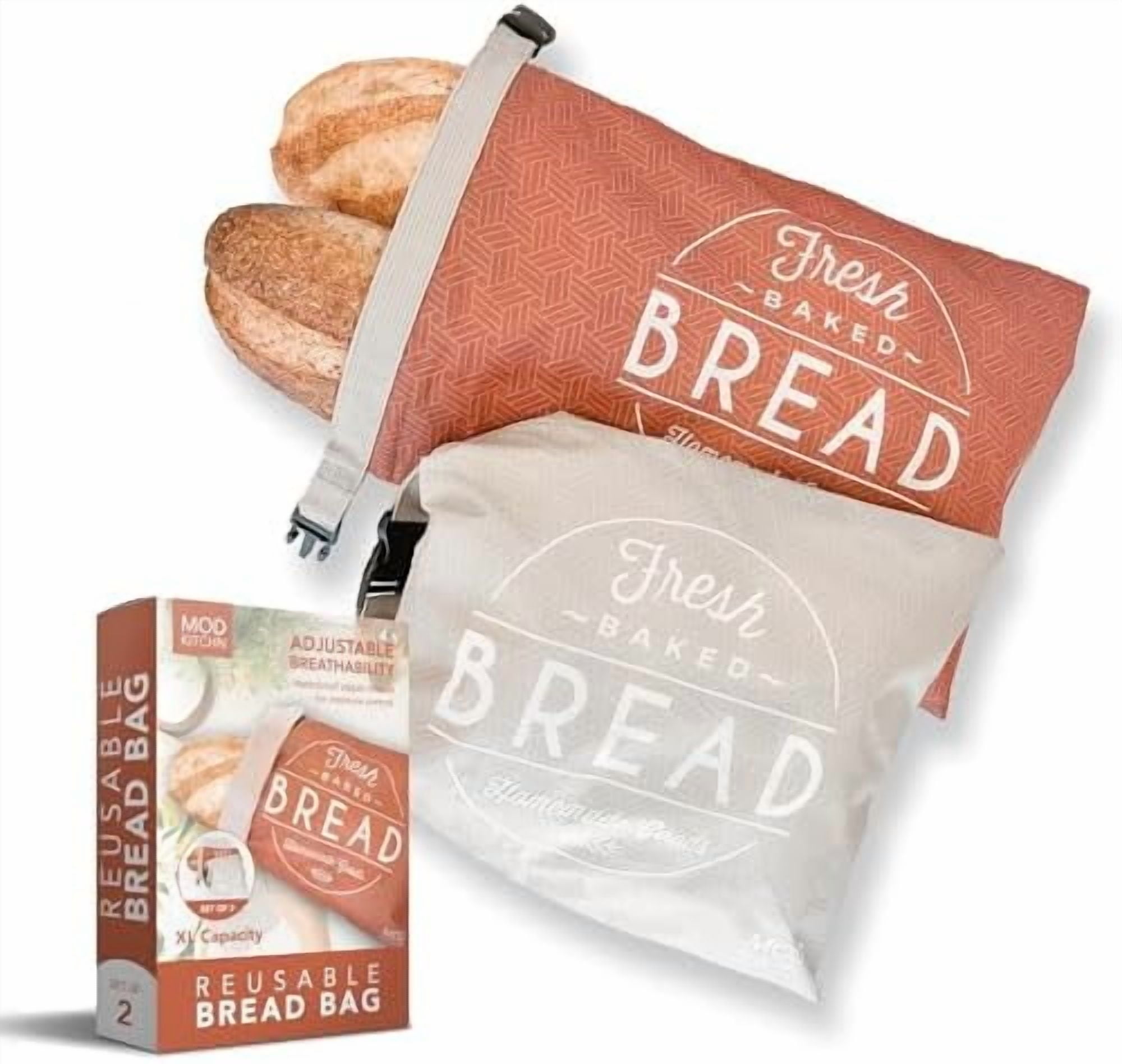 Reusable Bread Bags for Homemade Breads – 2-Pack XL Sourdough Bread ...