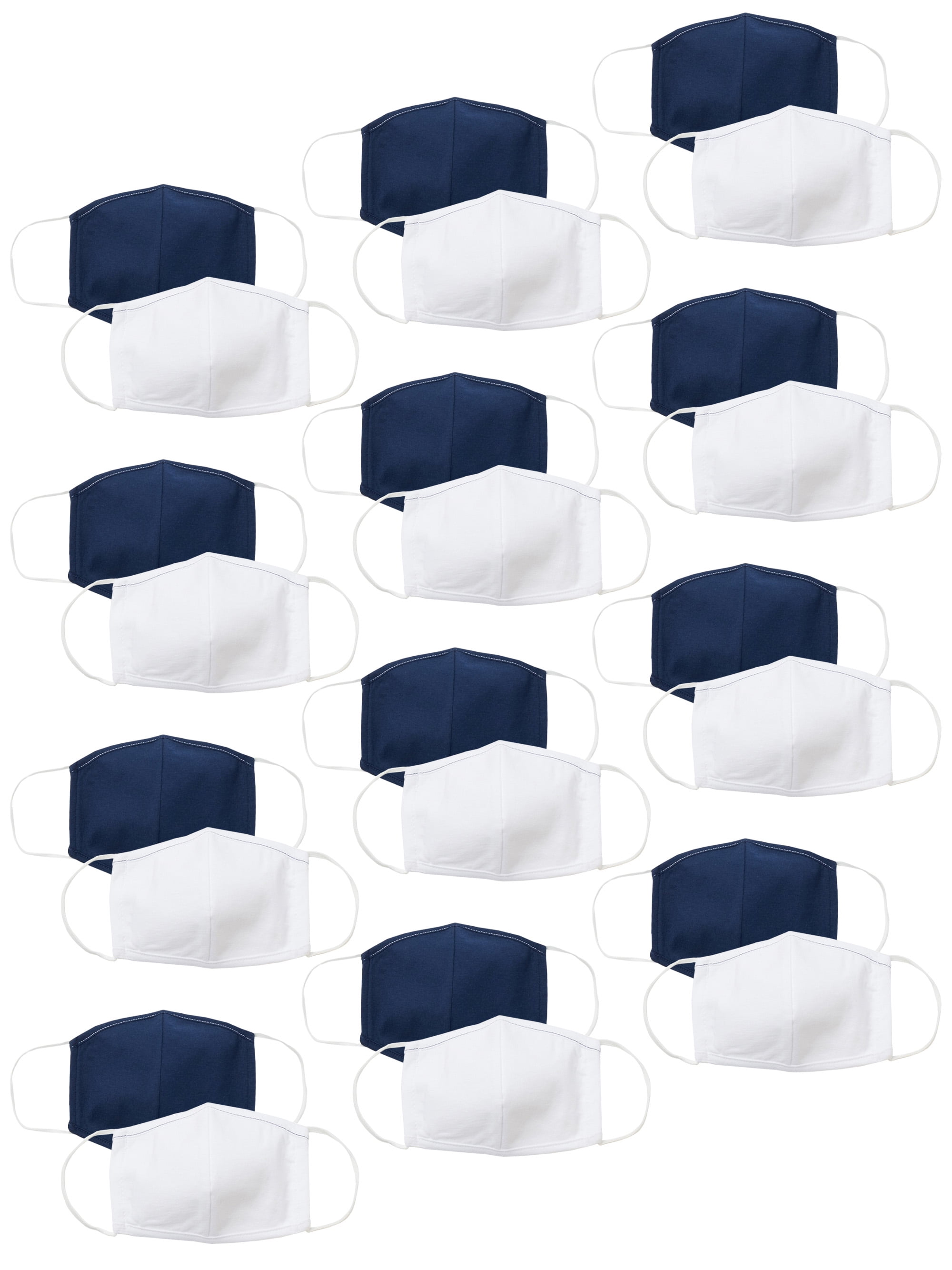 Reusable, Breathable Cloth Face Masks for Adults, 24-Pack - Walmart.com