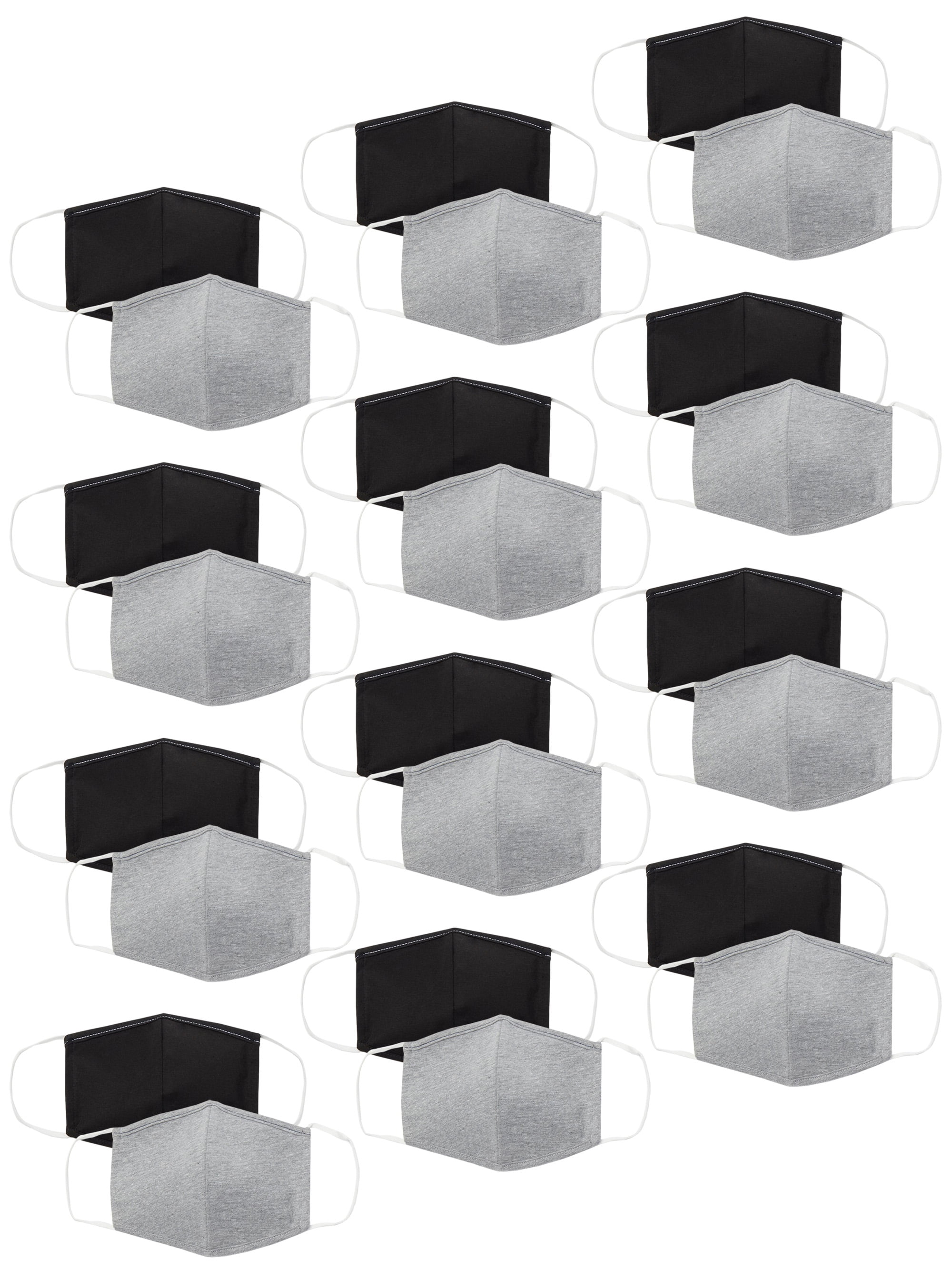 Brand Reusable Breathable Cotton Face Masks for Adults, 24-Pack ...