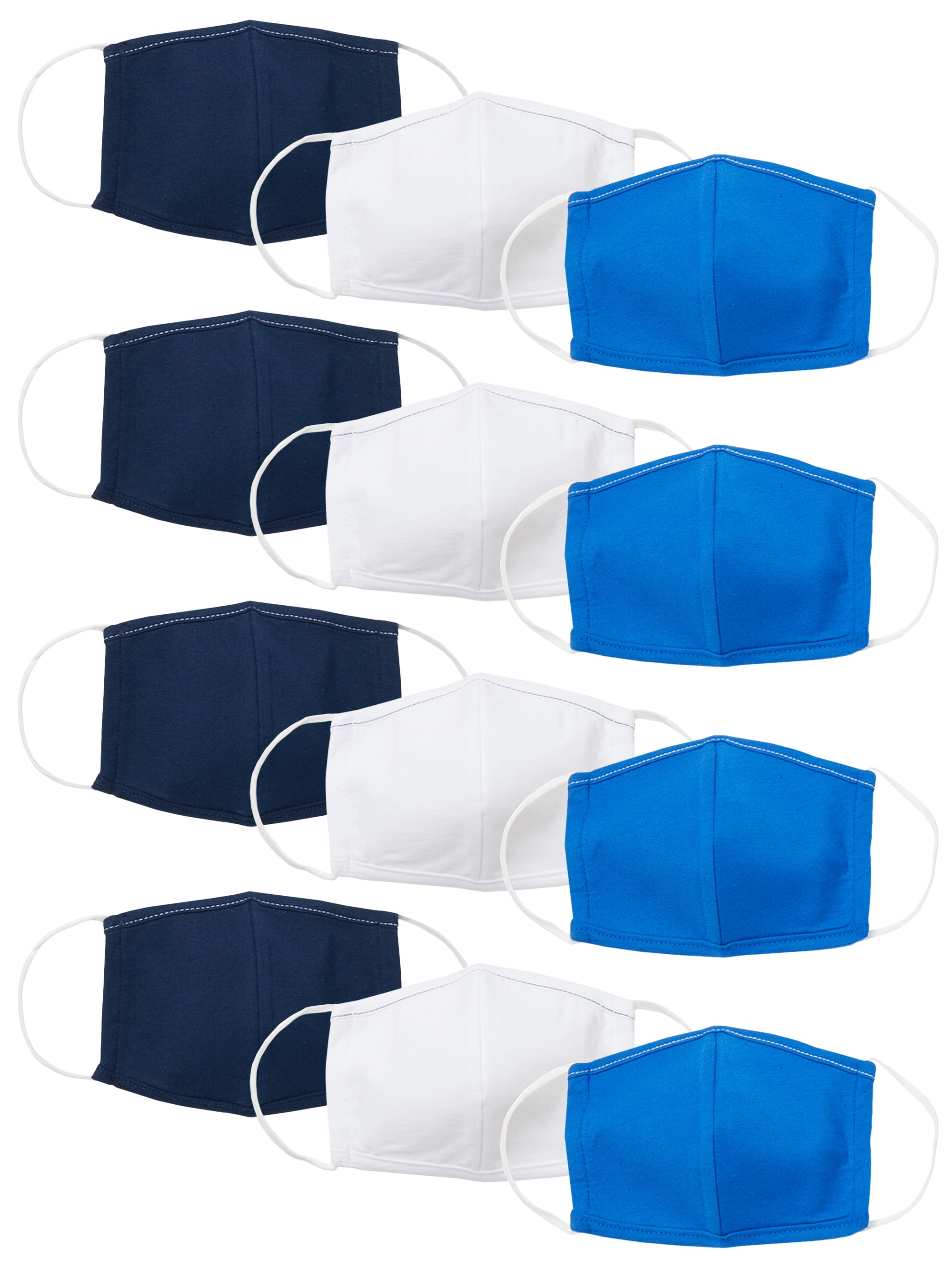 Intradeco Reusable Breathable Cloth Face Masks for Children, 12-Pack ...