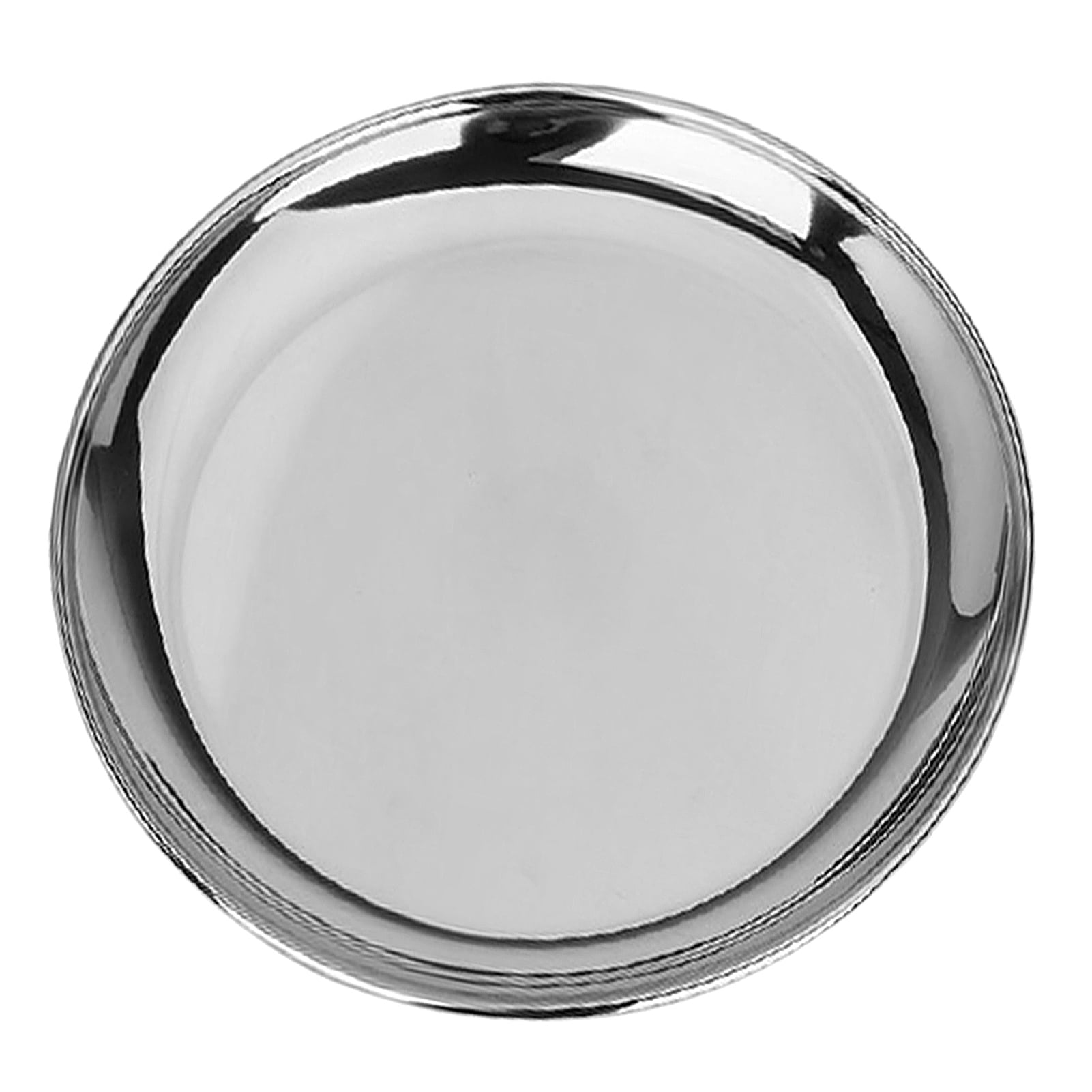 Reusable Brushed Metal Dinner Plates- Vintage Quality 304 Stainless ...