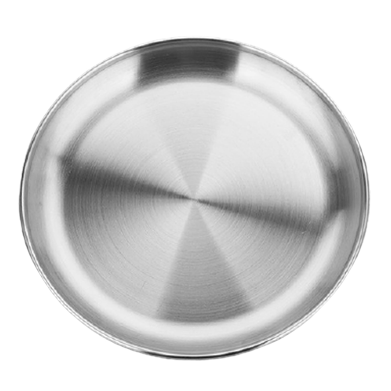 Reusable Brushed Metal Dinner Plates- Vintage Quality 304 Stainless ...