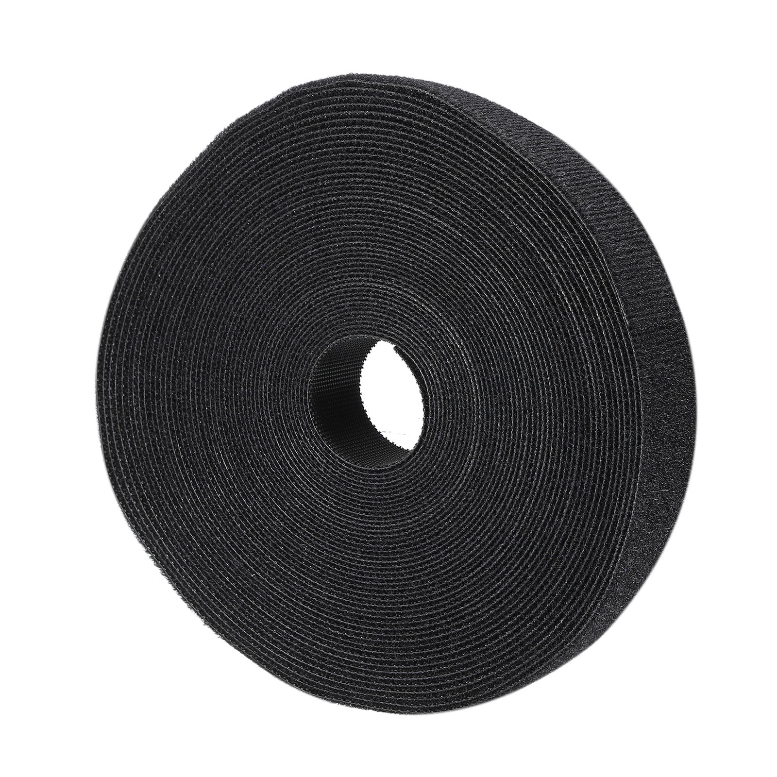 Reusable Cable Ties 10 Meters 20mm Hook and Loop Cord Wraps Black ...