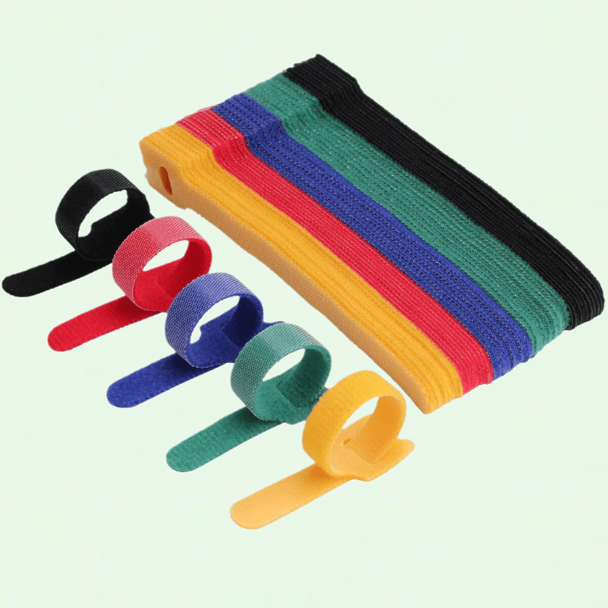 Reusable Cable Ties - Multi-Purpose Tie Wrap Cable Straps - 50-Pack - 5 ...