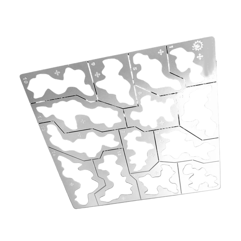 Reusable Camouflage Stencil Sprays Plate Board For Model Making Supply ...