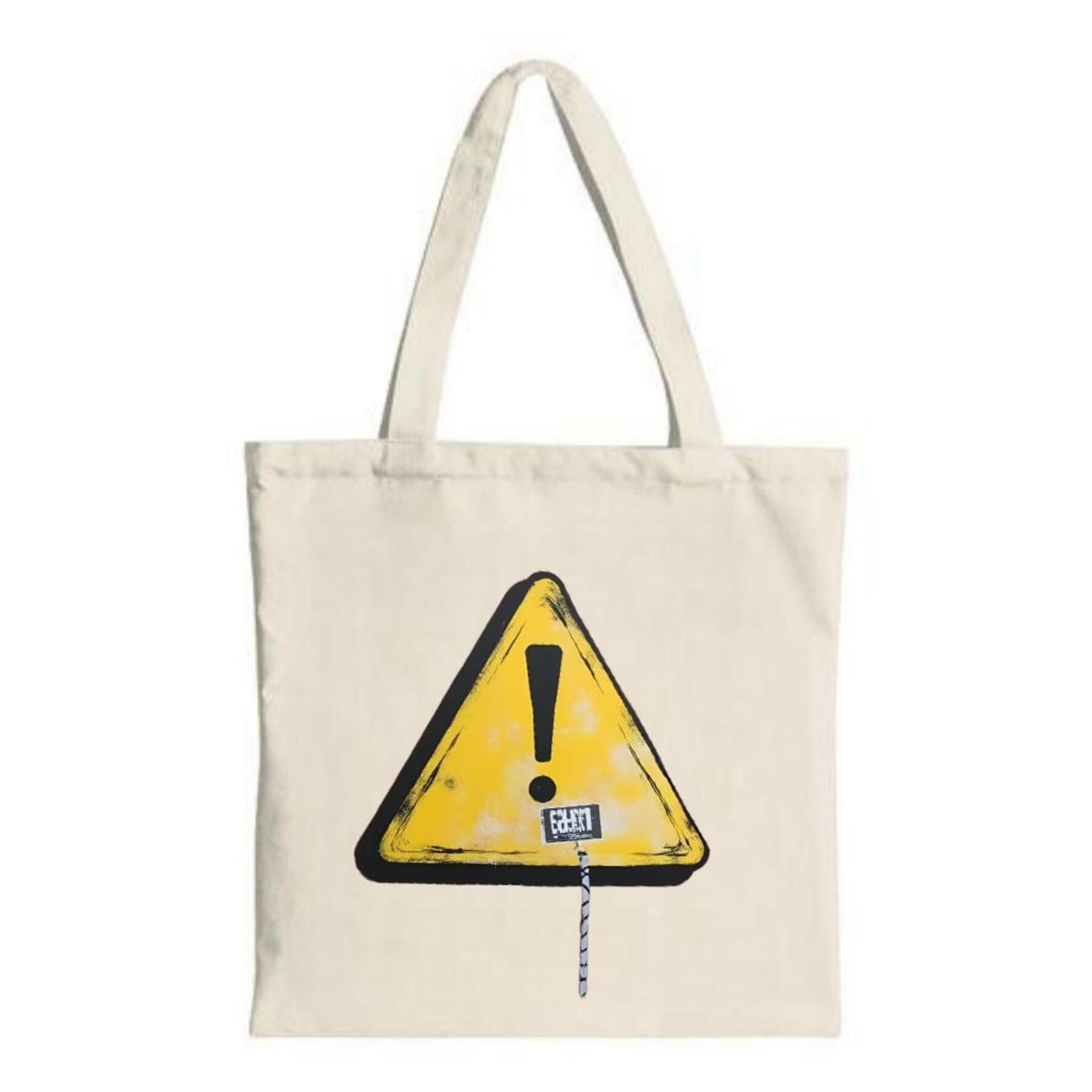 Reusable Canvas Grocery Shopping Bag - Design with Yellow & Black ...