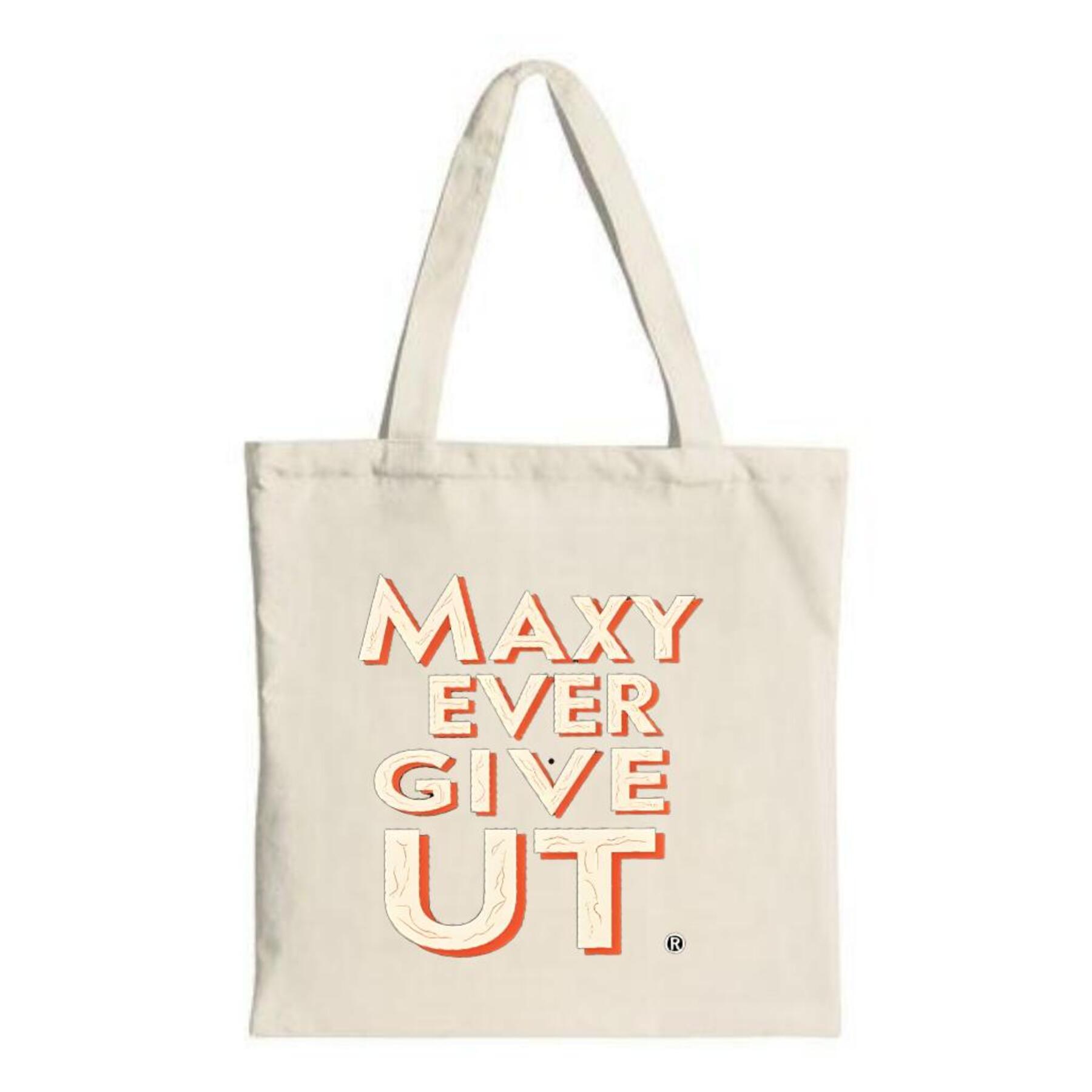 Reusable Canvas Grocery Shopping Bag - Stylish Beige Tote with Bold ...