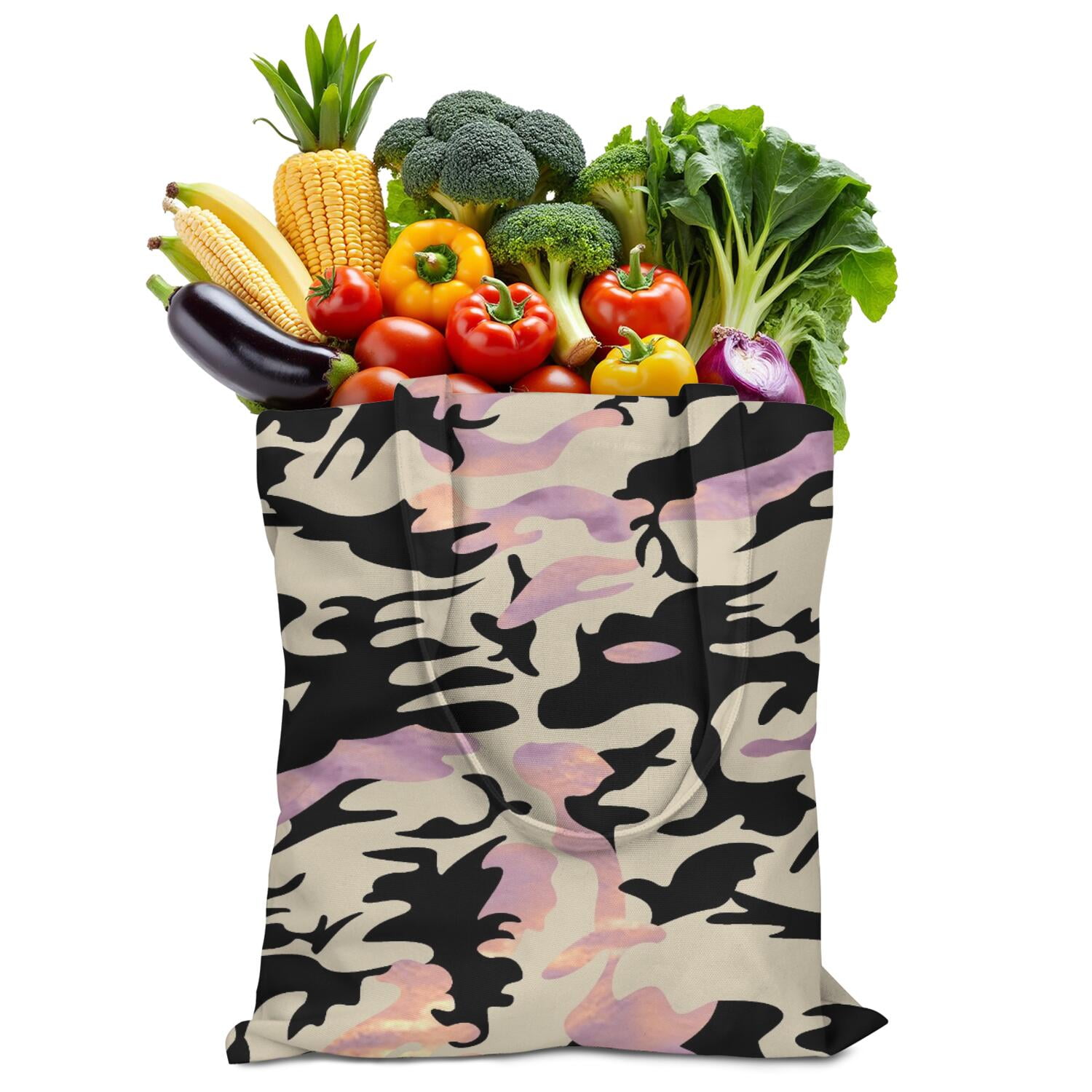 Reusable Canvas Tote Bag – Tactical Military Camouflage Print – Rugged ...