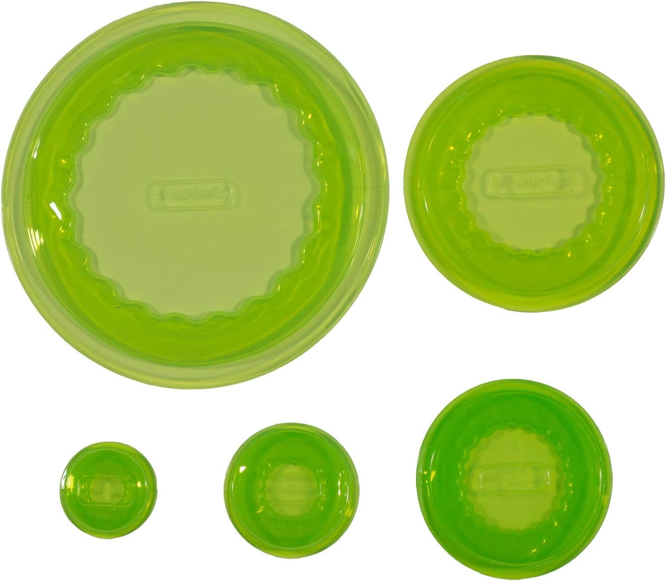 Reusable Capflex Produce, Bottle, and Jar Stretch Lids, Set of 5 - Made ...
