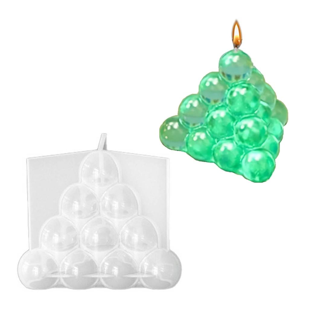 Reusable Casting Candle Making Geometric Silicone DIY 3D Handicrafts ...