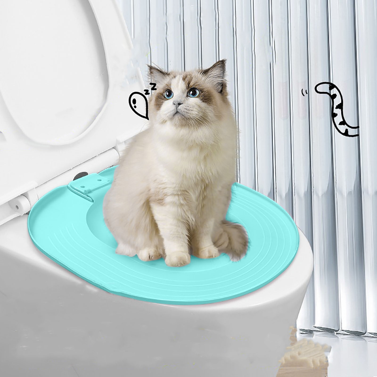 Reusable Cat Toilet Training Kit with Anti-Slip Design Hygienic Litter ...