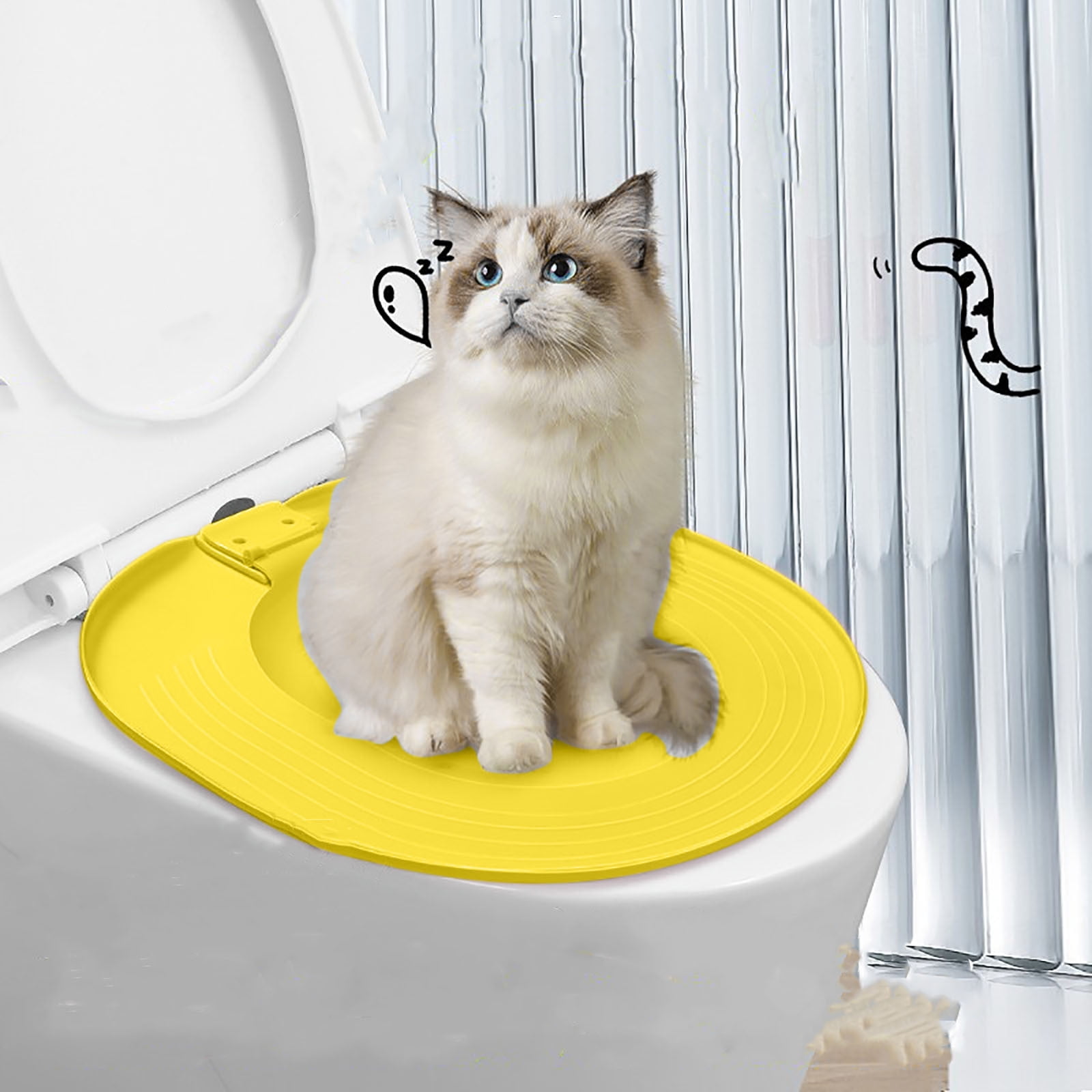 Reusable Cat Toilet Training Kit with Anti-Slip Design Hygienic Litter ...