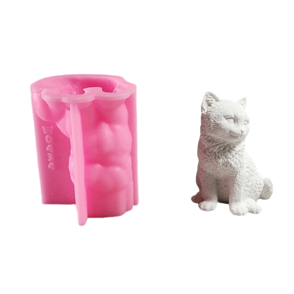 Reusable Cats Shaped Silicone Molds Cute Cats Shaped Ornament Making ...