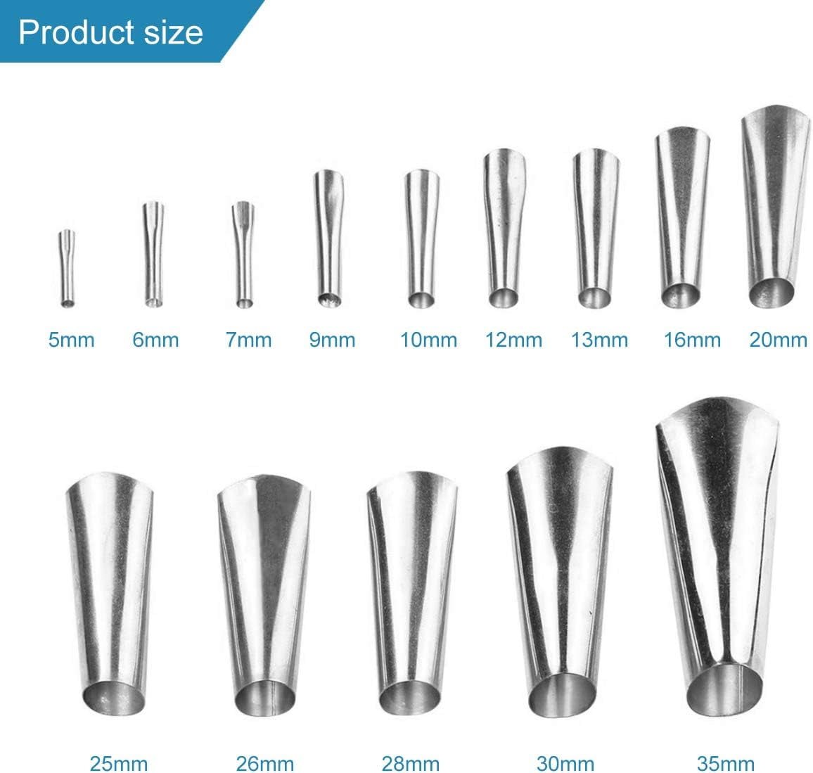 Caulk Nozzle Applicator, Stainless Steel Sealant Tool, Reusable Caulk ...